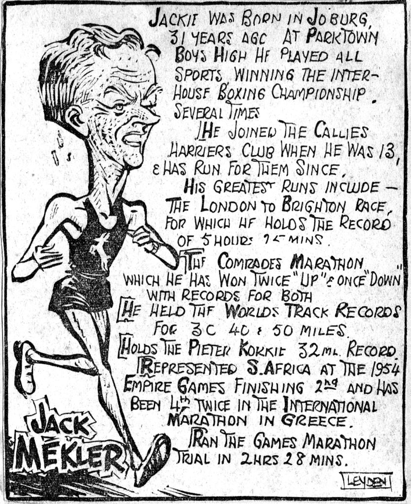 Jackie Mekler (1932-2019) - Comrades Legend | Ultrarunning History