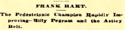 Frank Hart – World Record Holder