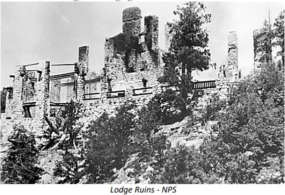 Grand Canyon Rim to Rim History: Lodge Burns Down in 1932